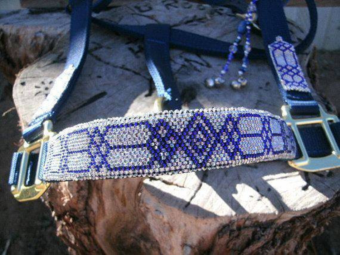Handbeaded Flat Halter - Etsy