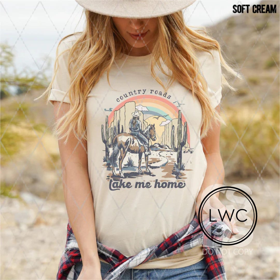 Classic Country Music Shirt, Country Roads Take Me Home Shirt, Retro ...