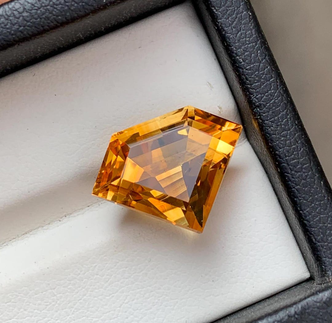 Natural Citrine Concave Cut | Citrine for Jewelry Making | November ...