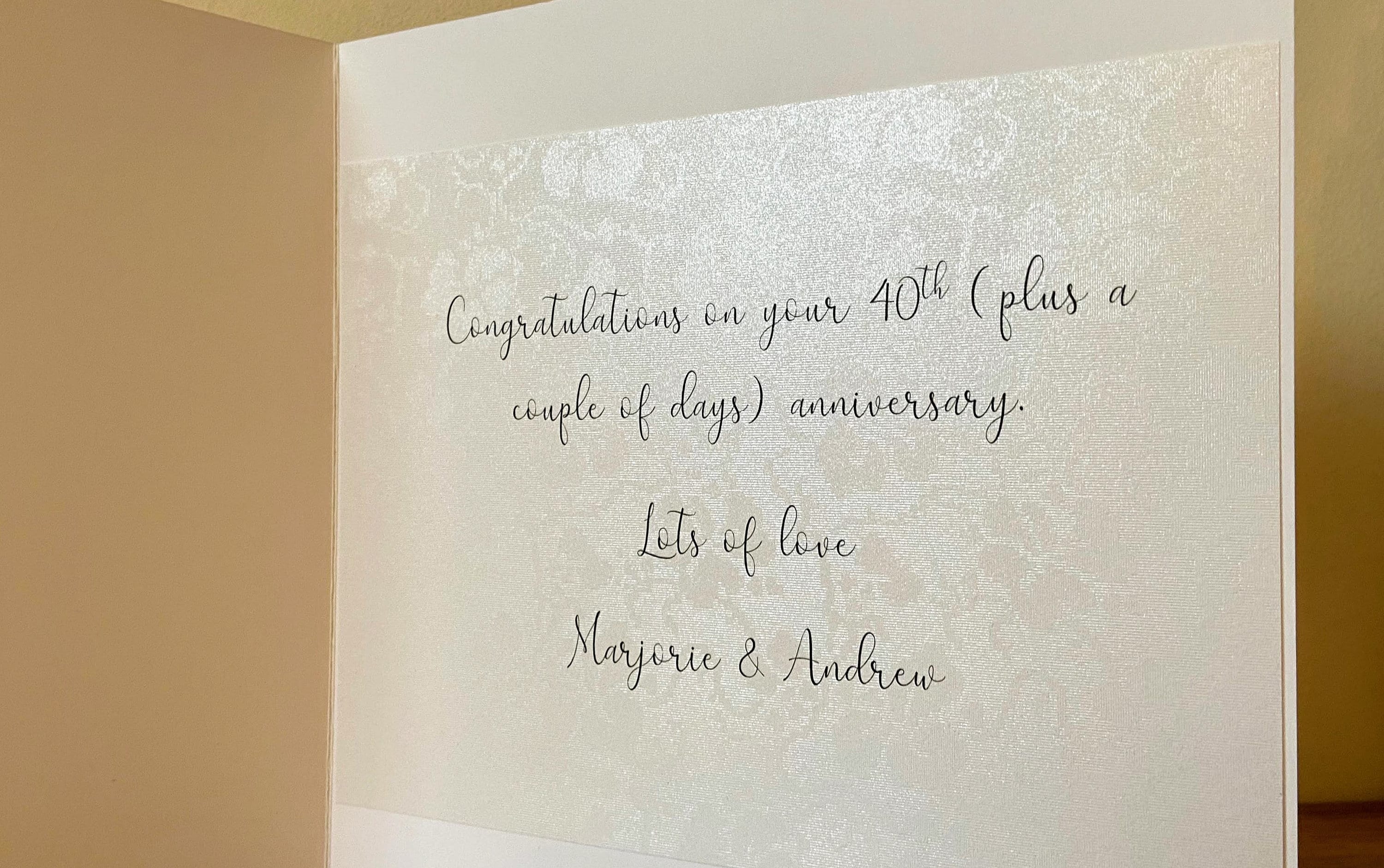 Personalised Luxury Ruby Wedding Card Large 8 Boxed - Etsy UK