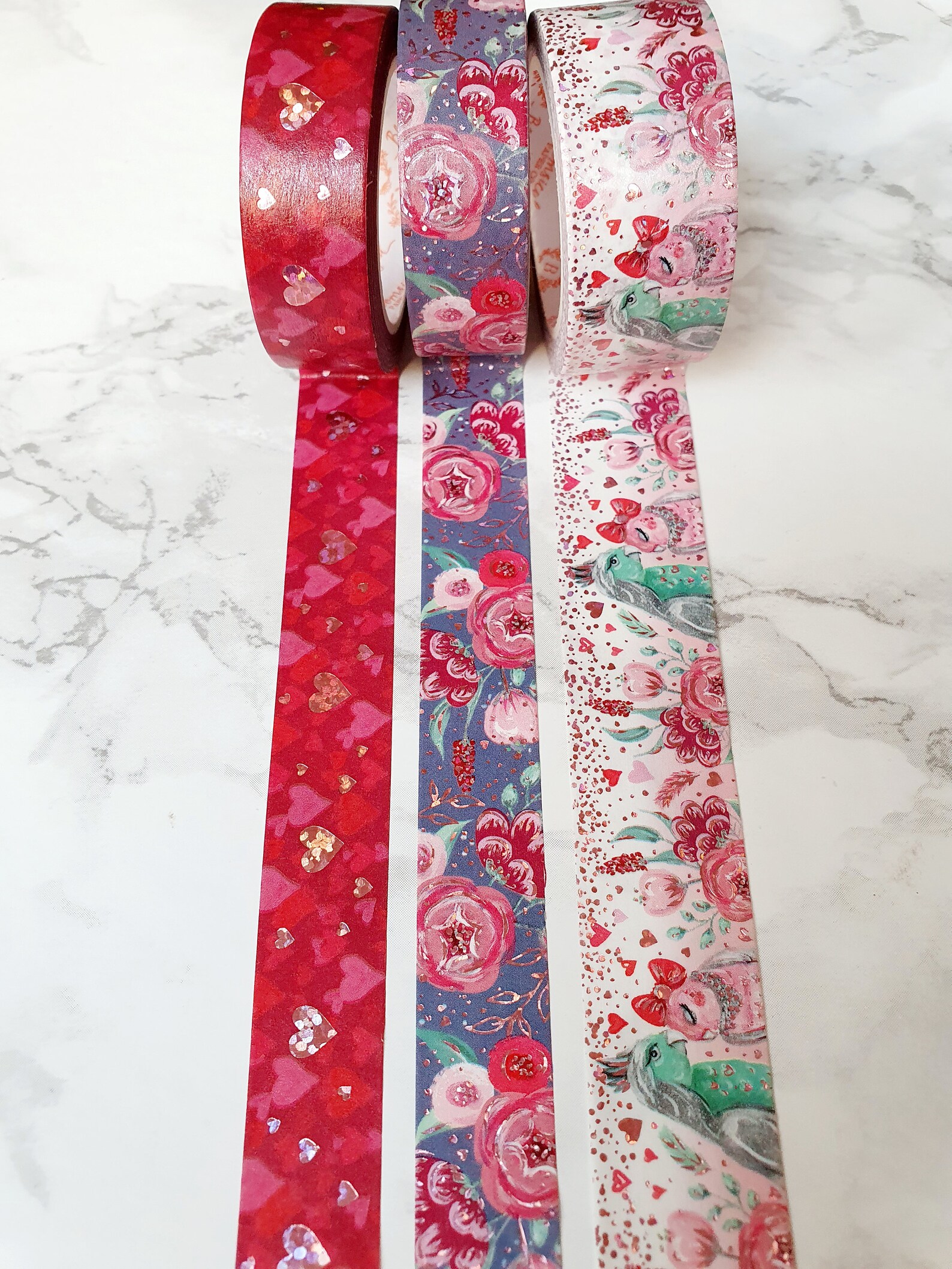 Bloomsical Washi Sample Set Love Birds Collection | Etsy