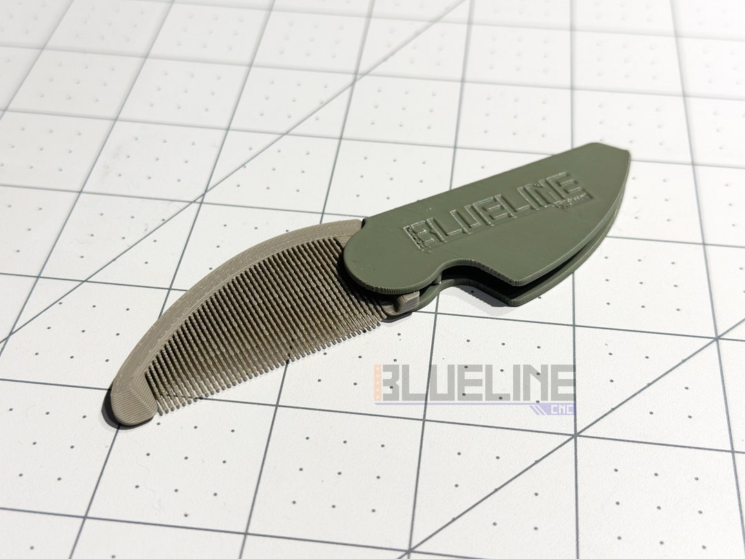 Custom Beard Mustache Patrol Tactical Comb OD Green FDE EDC - Etsy