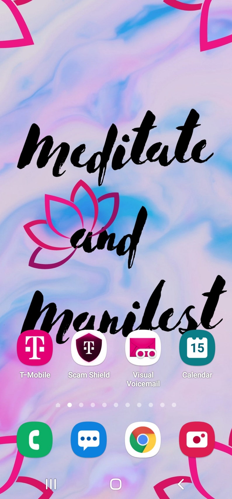 Bold Pink Wallpaper Background Digital Download | Etsy