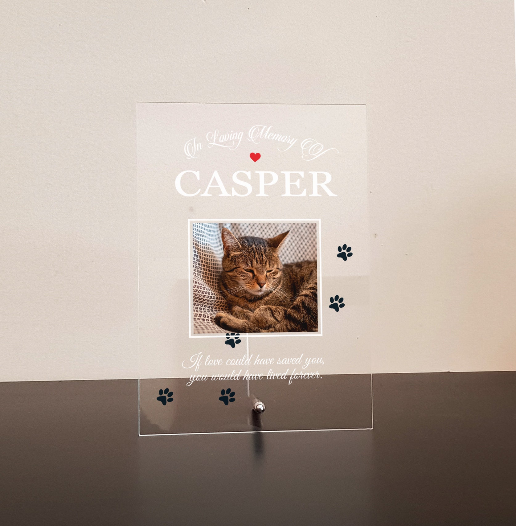 Pet Loss Memorial Photo Plaque Personalised RIP Keepsake - Etsy