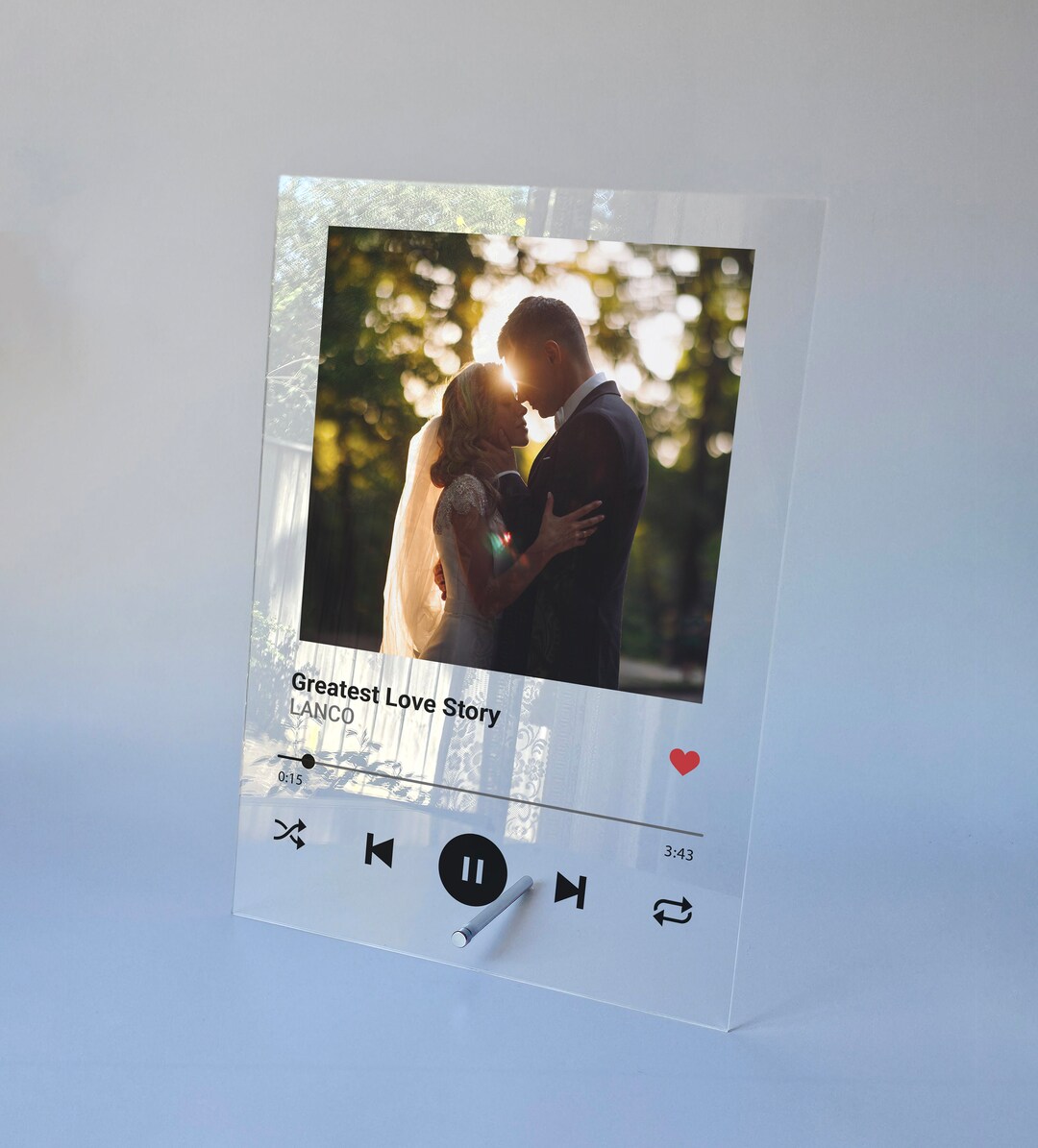 Large Custom Music Plaque, Personalised Song Plaque With Your Photo ...