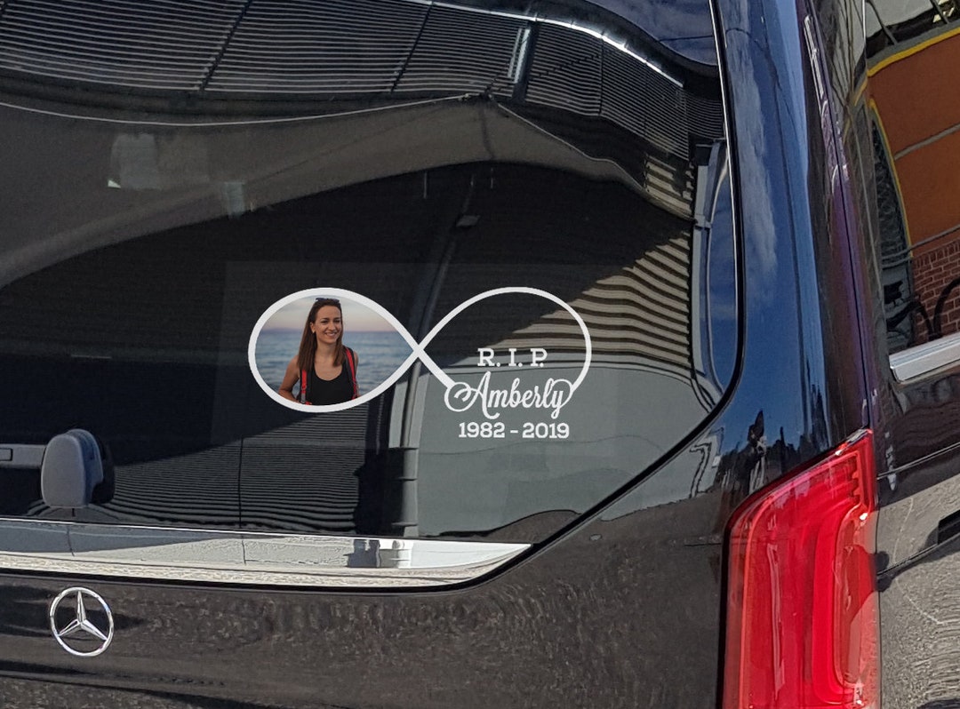 Custom Photo RIP Decal, Personalized Photo Memorial Sticker for Car ...