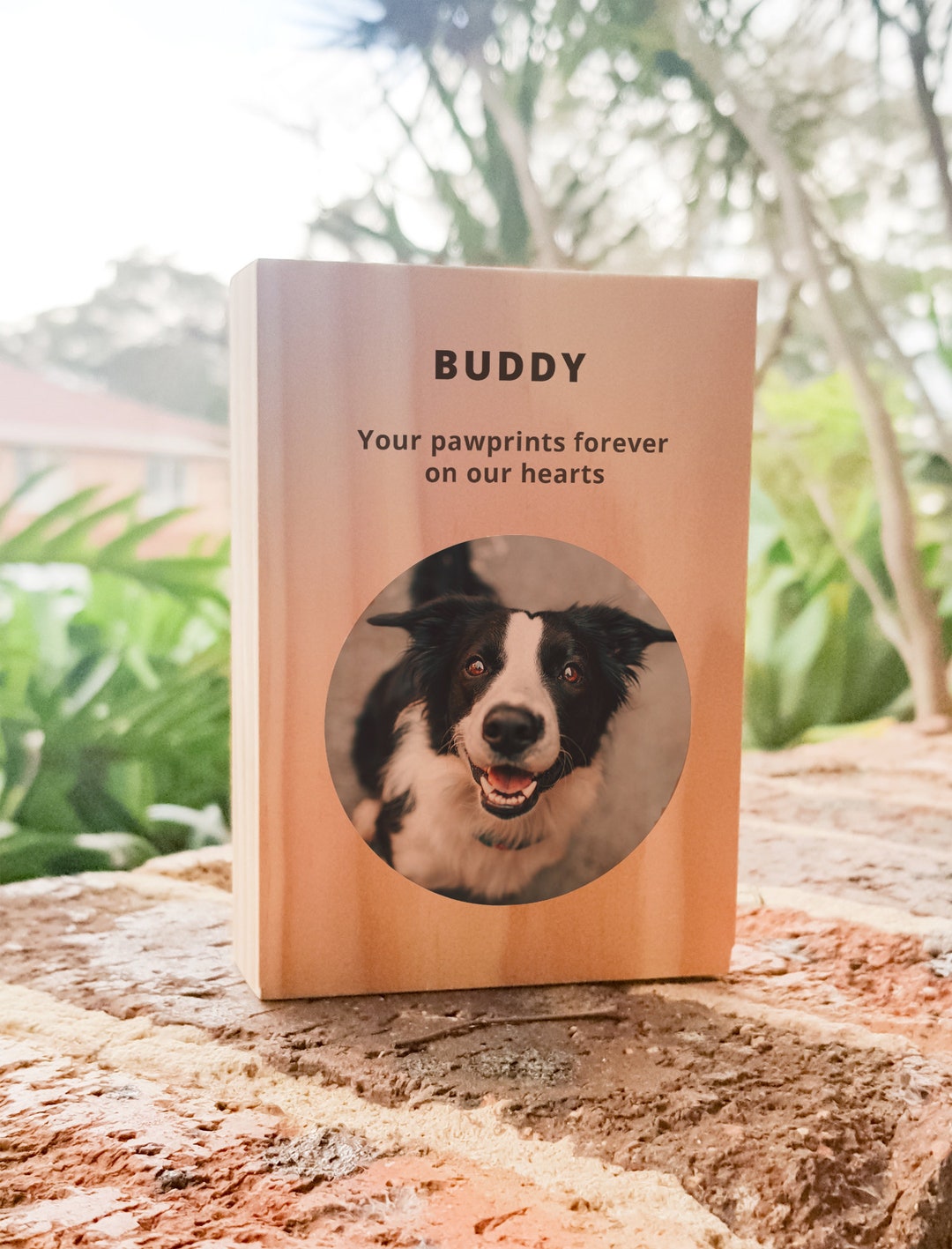 Pet Memorial Wooden Photo Block, Personalised RIP Plaque, Pet ...