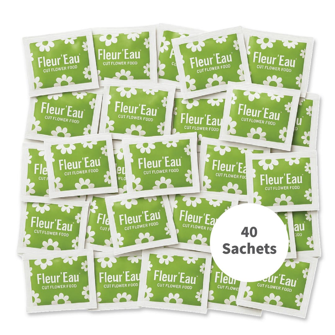 Universal Cut Flower Food Sachets – 40 Pack | Odourless Floral ...