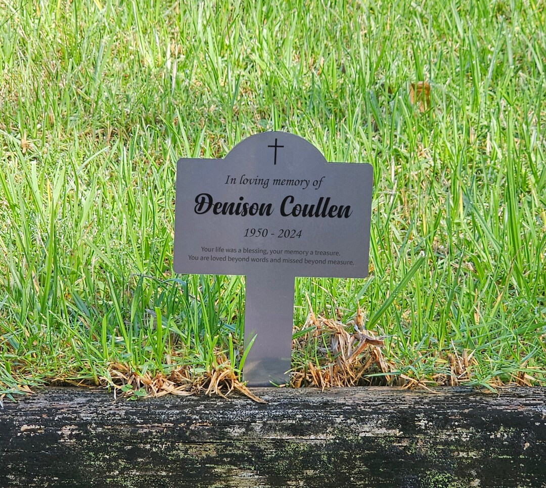Personalized Memorial Plaque Garden Stake Grave Marker RIP Stake for ...