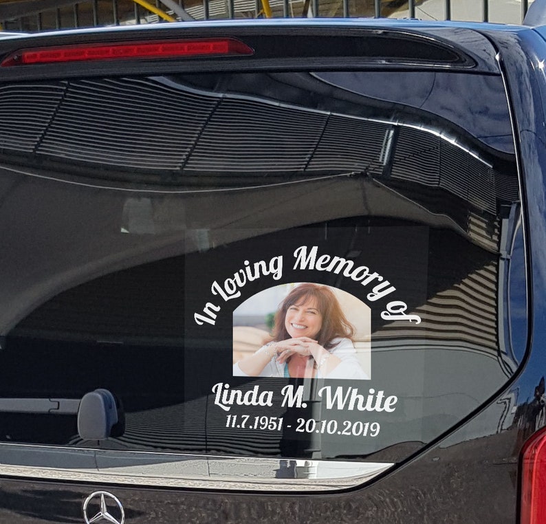 Custom Photo RIP Decal in Loving Memory of Dad Mum - Etsy