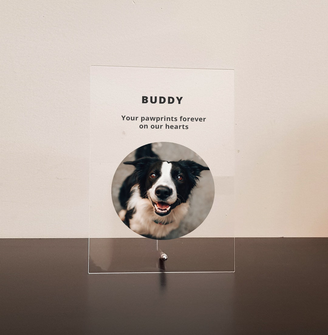 Custom Pet RIP Photo Plaque, Personalised RIP Plaque, Pet Remembrance ...