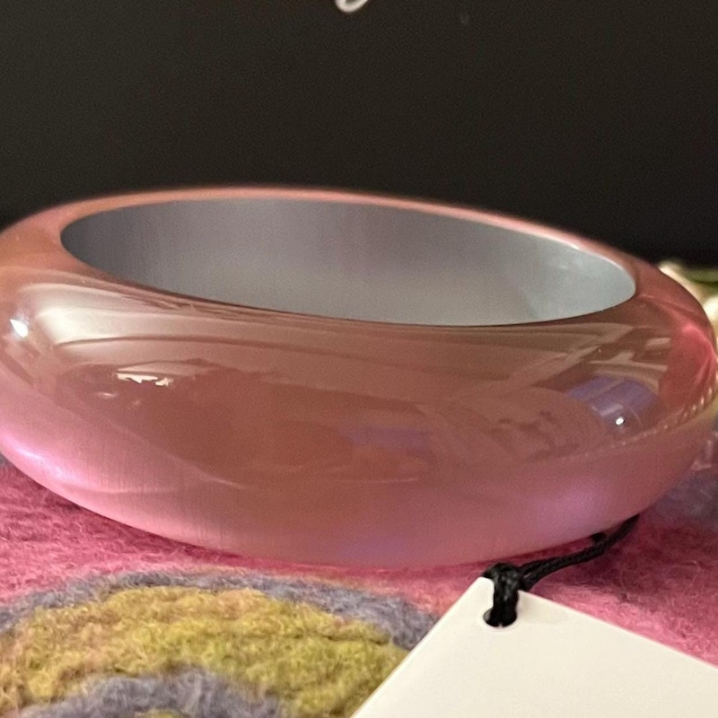 Pink Lucite Bangle - Etsy