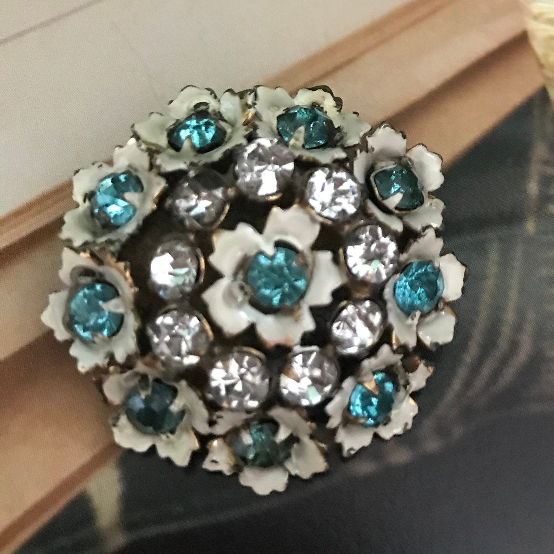 SANDOR Signed Sterling Silver Small Antique Flower Brooch - Etsy