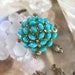 HAR Signed 3 Dimensional Whimsical Turtle Brooch Faux Turquoise and ...