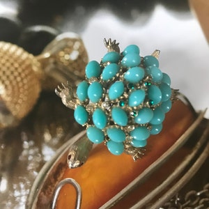 HAR Signed 3 Dimensional Whimsical Turtle Brooch Faux - Etsy