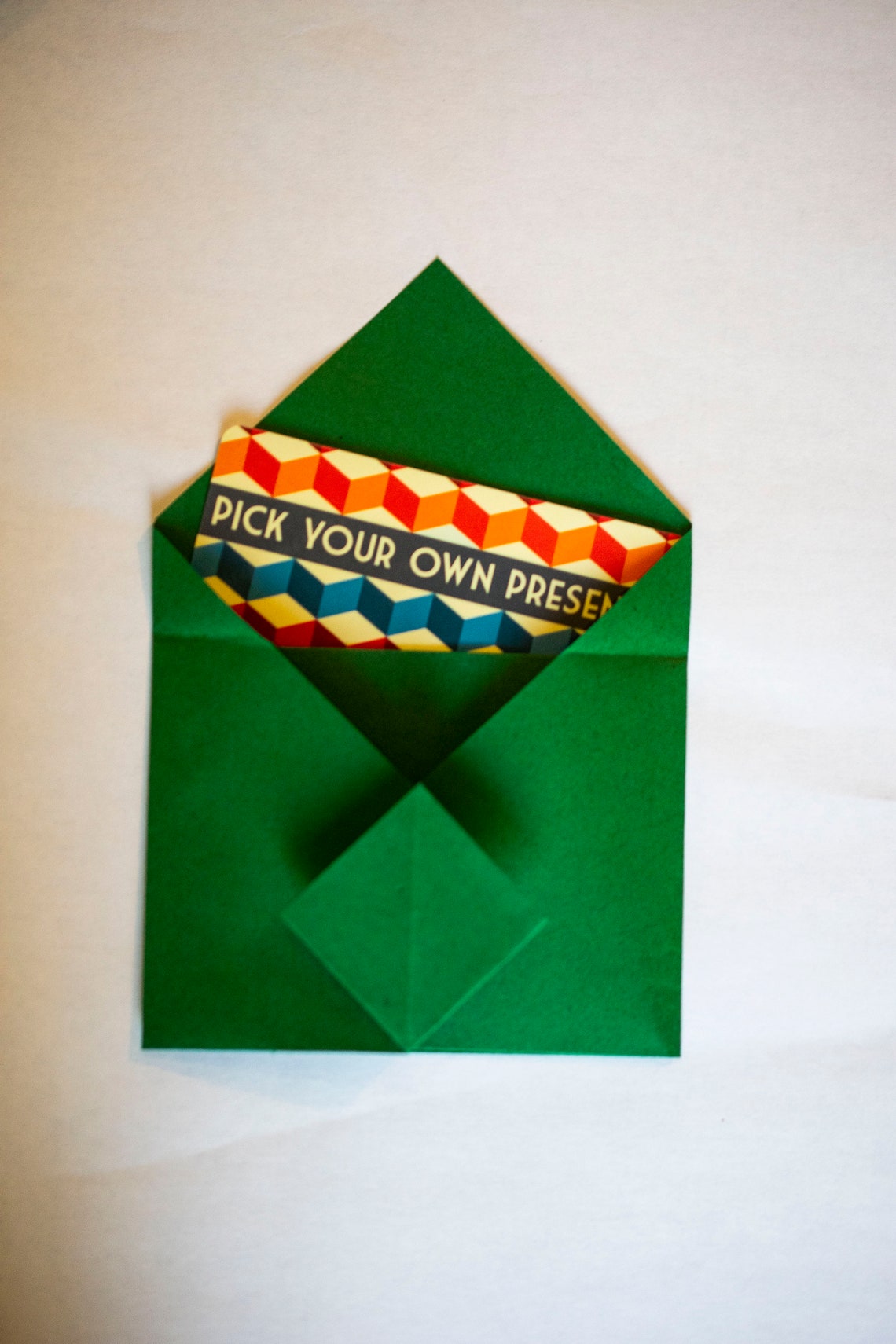 Holiday Origami Gift Card Envelope Set of Five | Etsy