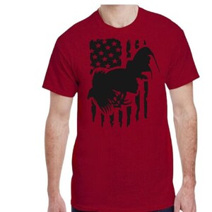 Cockfighting American Flag ,gamefowl , Game Rooster , Cockfighting T ...