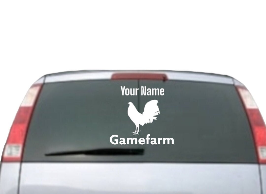 Custom Gamefarm Decal, Game Rooster, Gamefowl, Cockfighting - Etsy