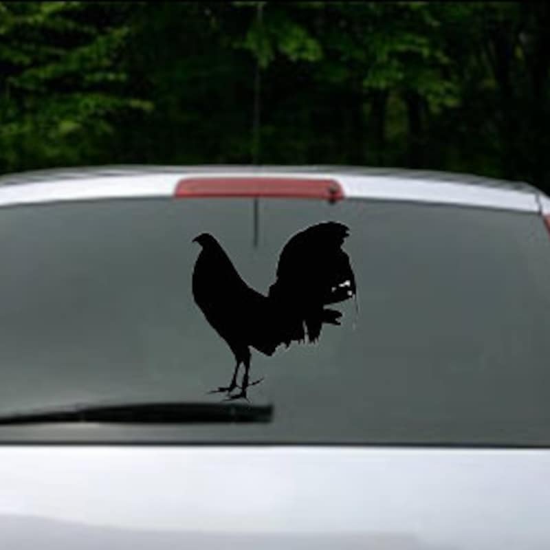White Rooster Car - Etsy