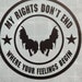 Gamefowl My Rights Car Decal - Etsy