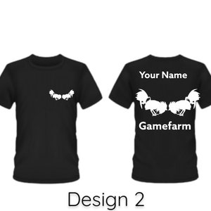 Custom Gamefarm, Gamefowl T Shirt - Etsy