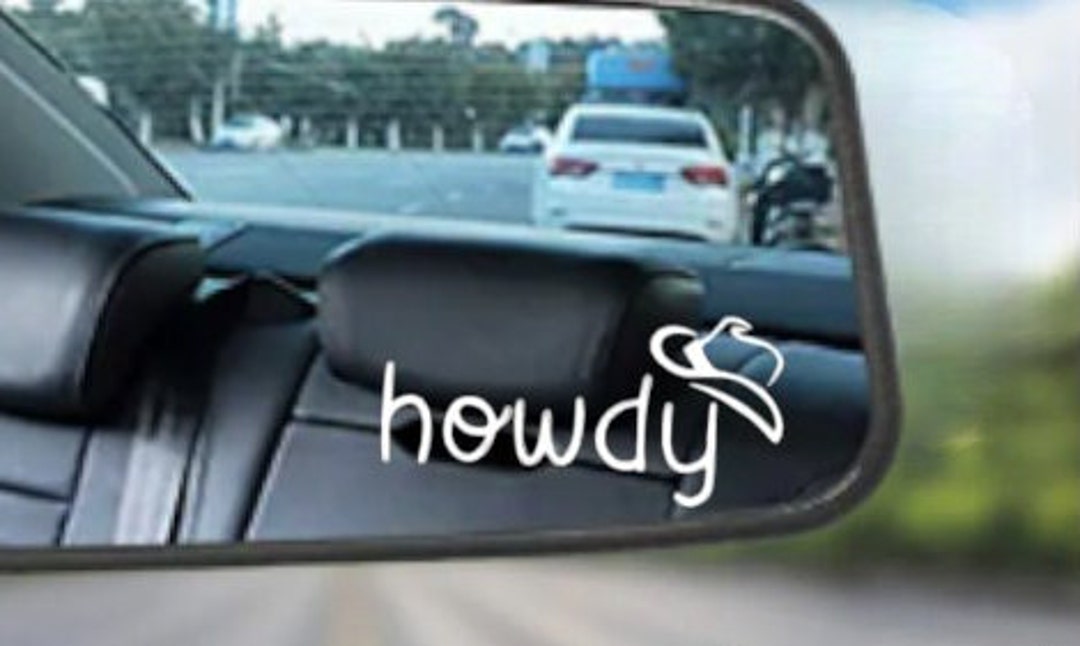 Howdy MINI Car Sticker|car Decal, Rearview Car Sticker, Trendy Car ...