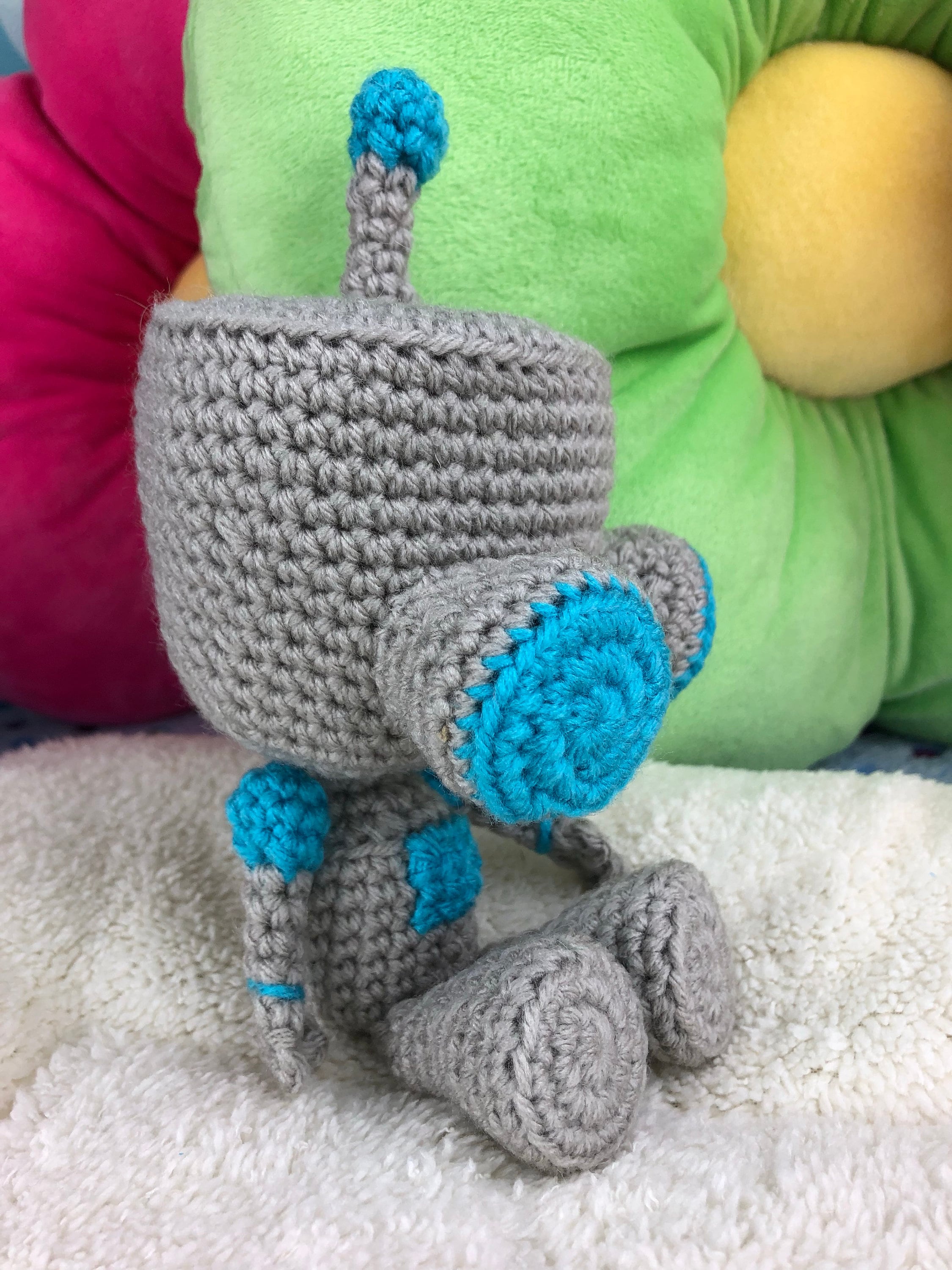Invader Zim Inspired GIR (robot) Crochet - Etsy