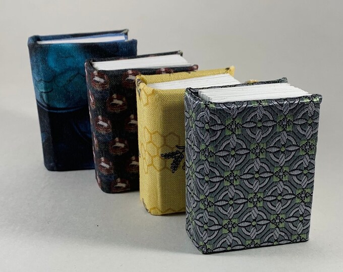Unlined Mini Handmade Hardback, Casebound Blank Books, Journals ...