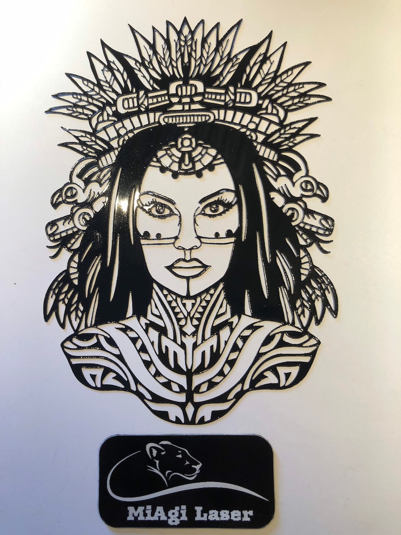 Aztec Queen Laser Cut Stencil Goddess Template Reusable - Etsy