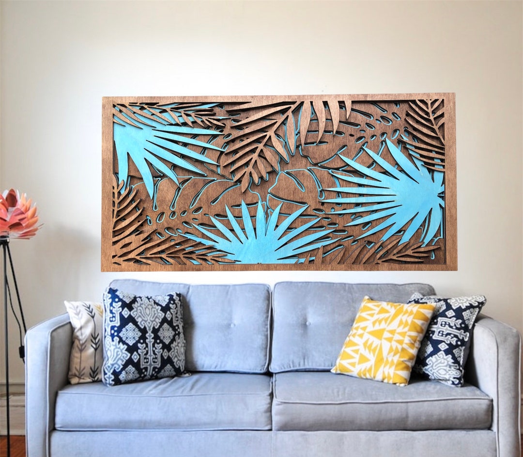 MIAGILASER Wood Mandala, Tropical Mandala, Tropical Leaf Mandala, Multi ...