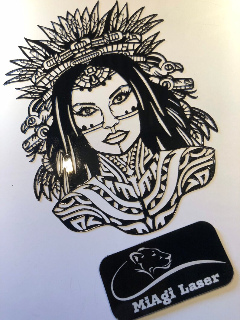 Aztec Queen Laser Cut Stencil Goddess Template Reusable - Etsy