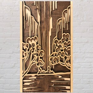 MIAGILASER Wood Mandala Waterfall Mandala Nature Mandala - Etsy