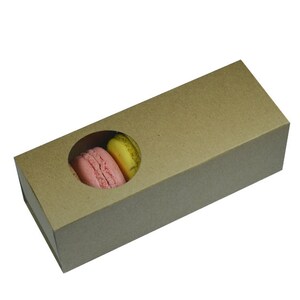 Template of Box for Macaron With Sleeve, Round Window and 6 Section ...