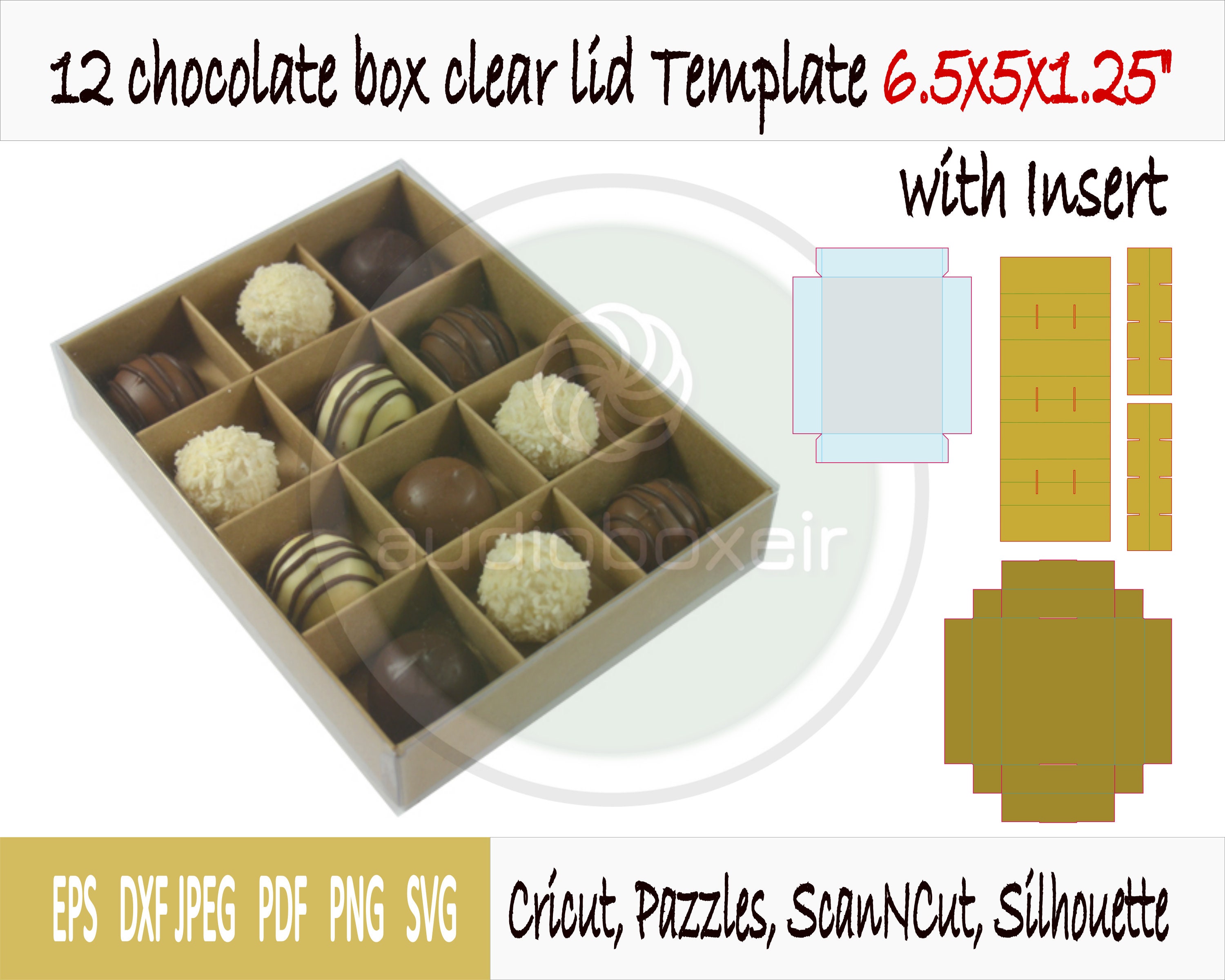 Chocolate Box Packaging Template