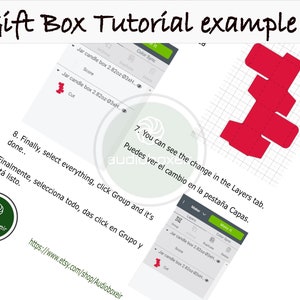 Template of Box for Gift (4"x2"x4") - Etsy