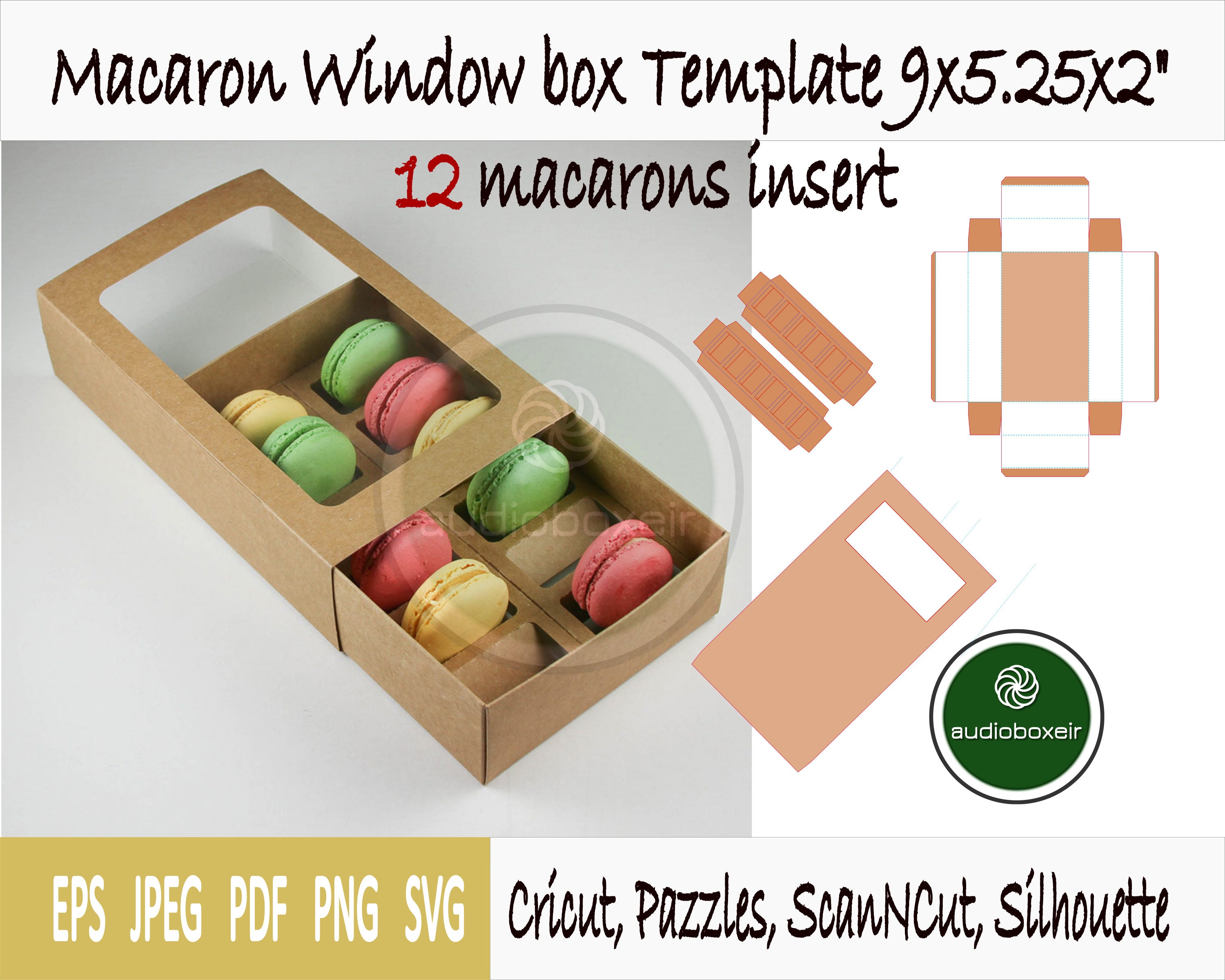 Macaron Box Template