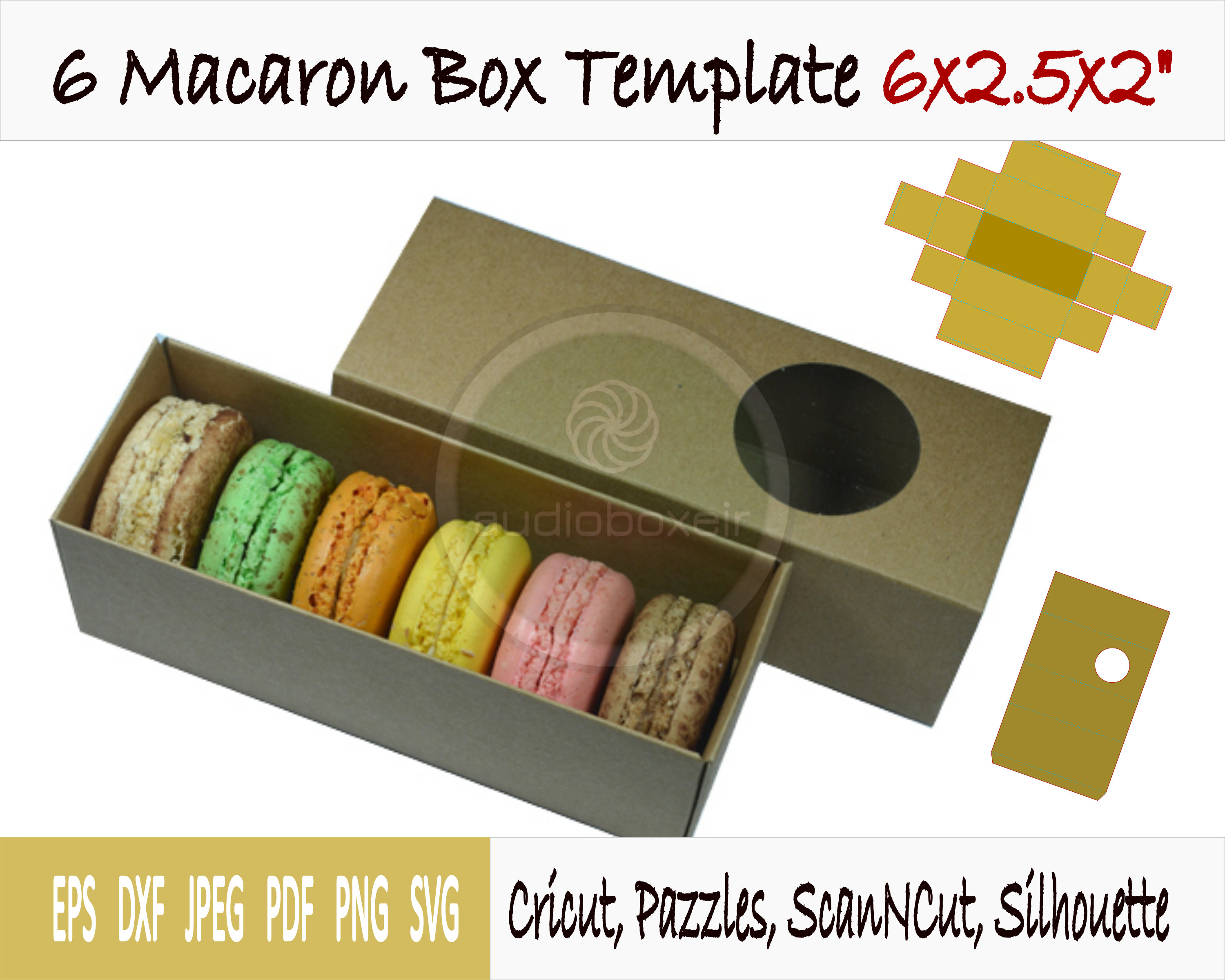 Macaron Box Template Psd Macarons Box Packaging Mockup | Pixeden Club