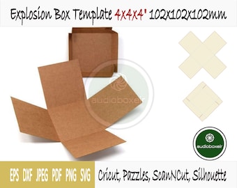Exploding Box Svg | Etsy