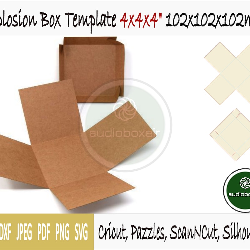 Exploding Box Template - Etsy