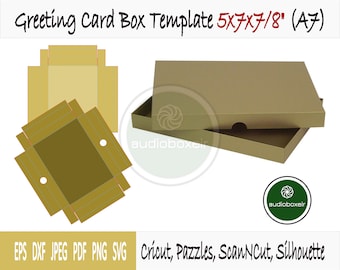 Greeting Card Box Svg - Etsy