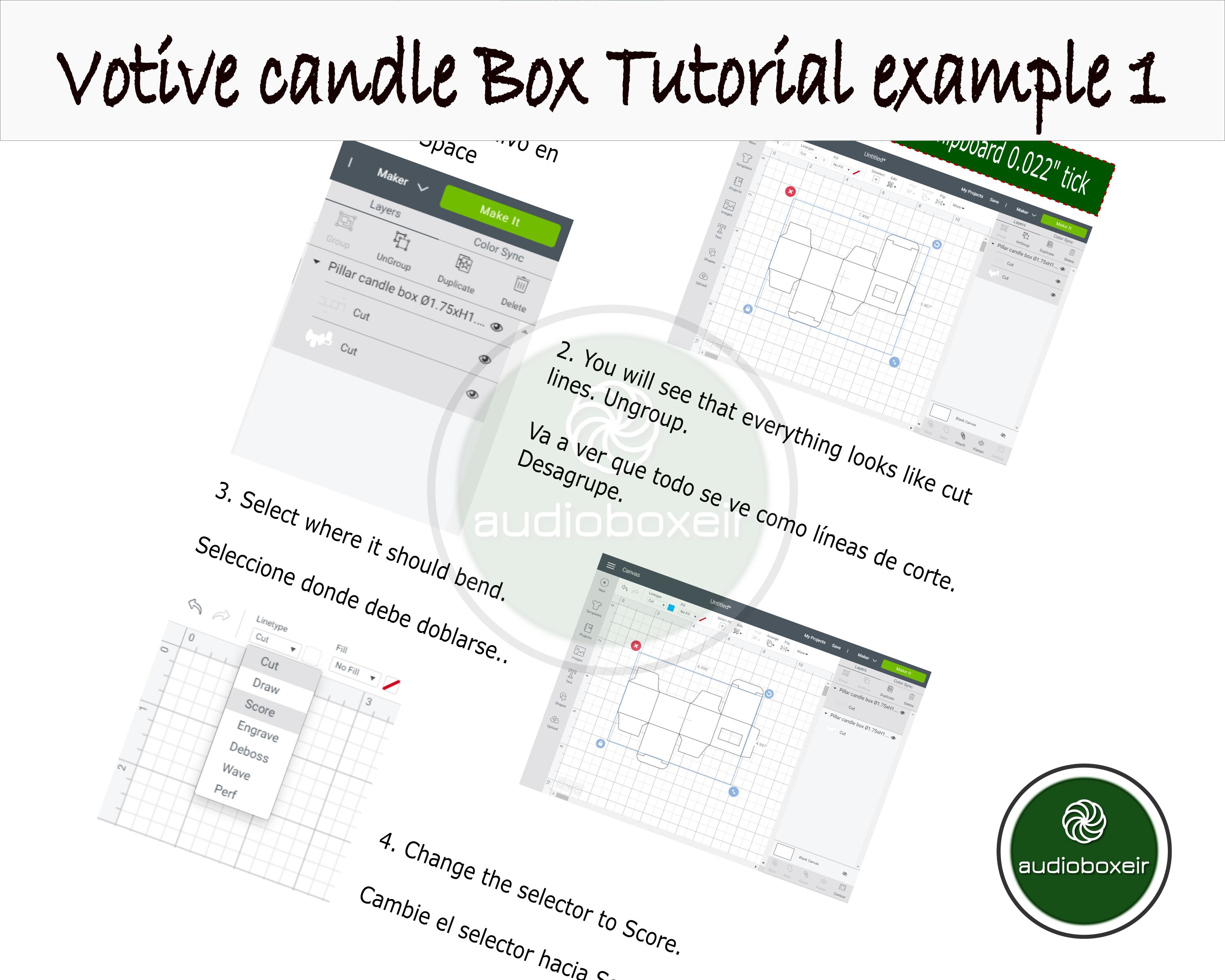 Votive Candle Box Template 1.75x1.75x2 Vector PDF SVG | Etsy
