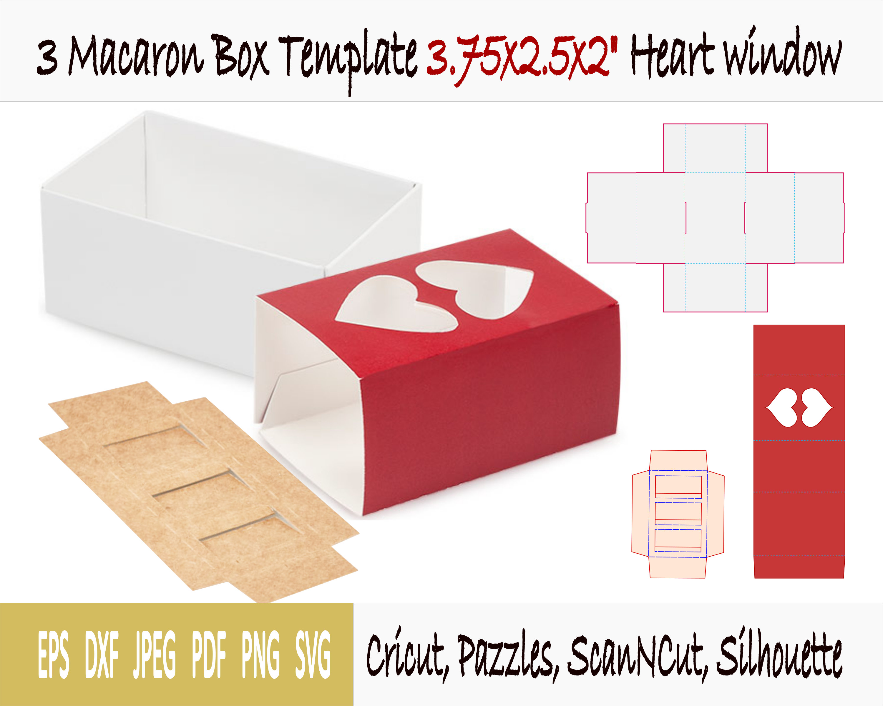Macaron Box Template