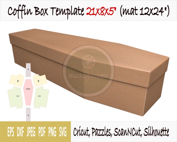 Plantilla de caja de ataúd 21x8x5 Sarcophagus Doll | Etsy España