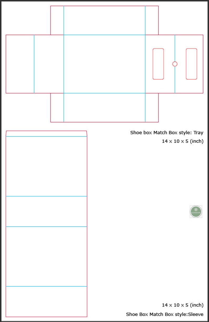 Printable Shoe Box Template