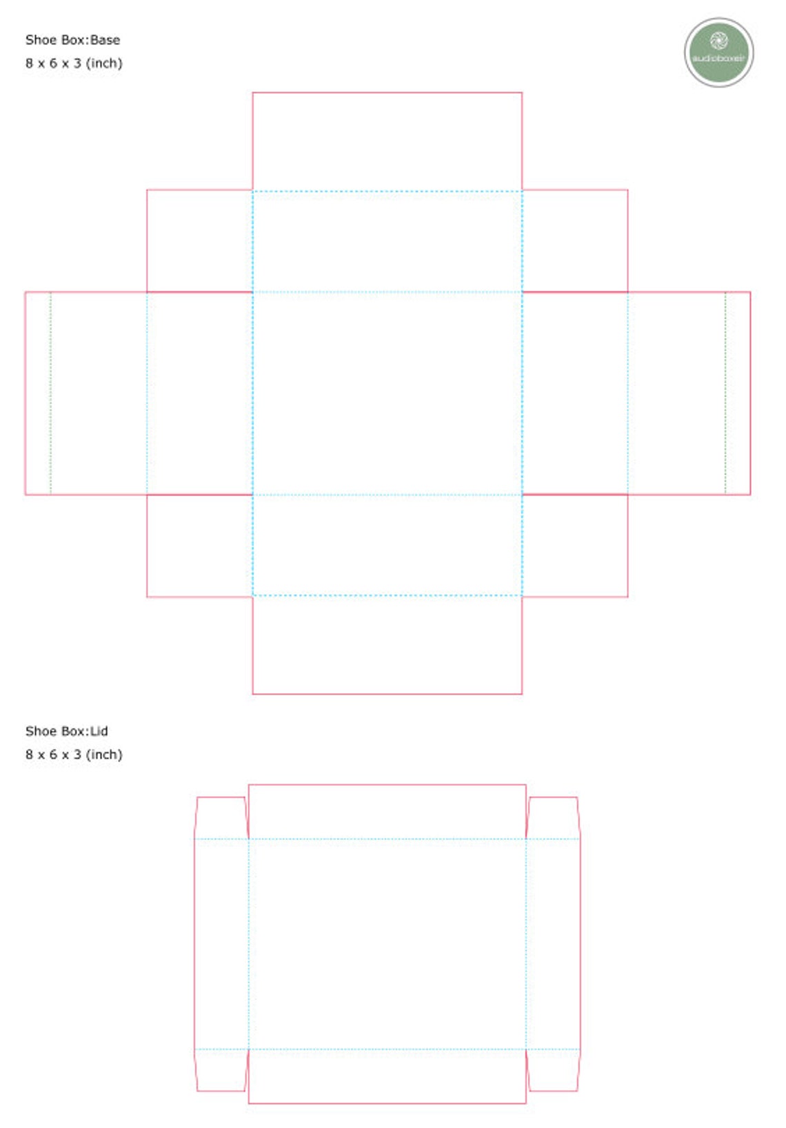Mini Shoe Box Template Free