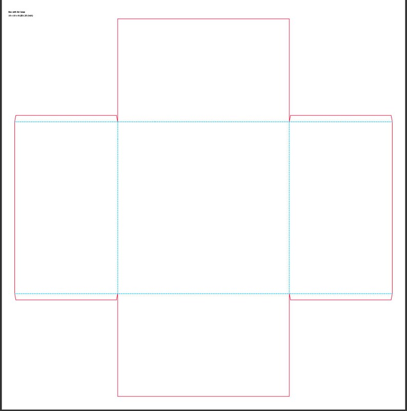 Printable Box Template With Lid Printable Templates