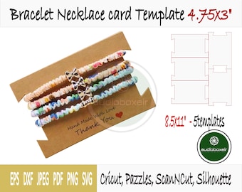 Customizable Jewelry Display Card DIY bracelet Card 001 Jewelry Card ...