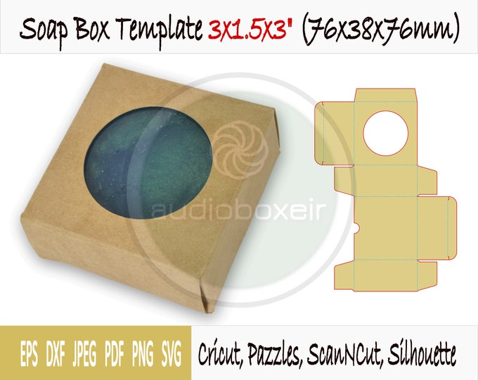 Soap Box SVG, Soap Box Template, Soap Packaging Template, Canva, PDF ...