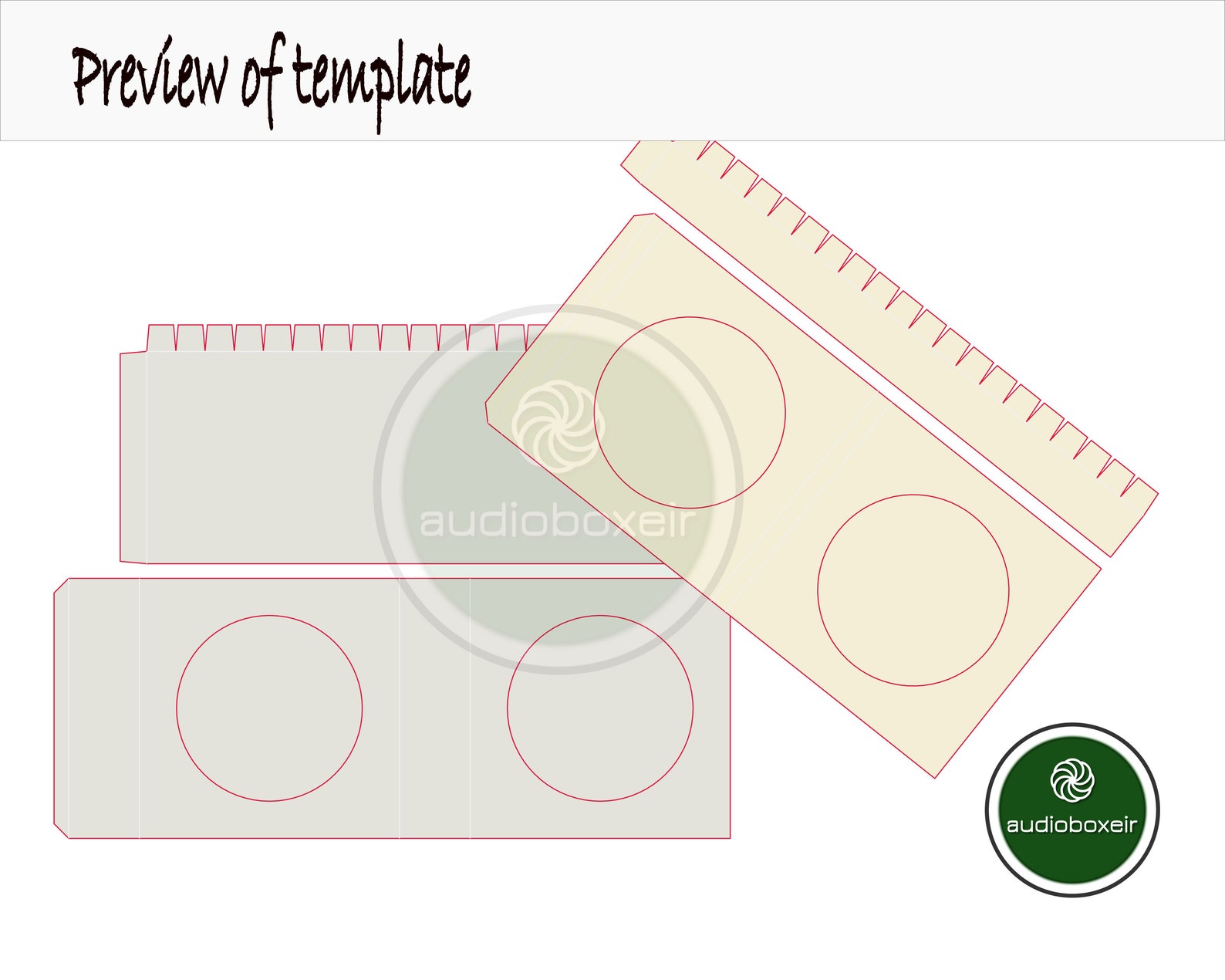 Template of Box for Round Hat (3.5"x4"x1") - Etsy