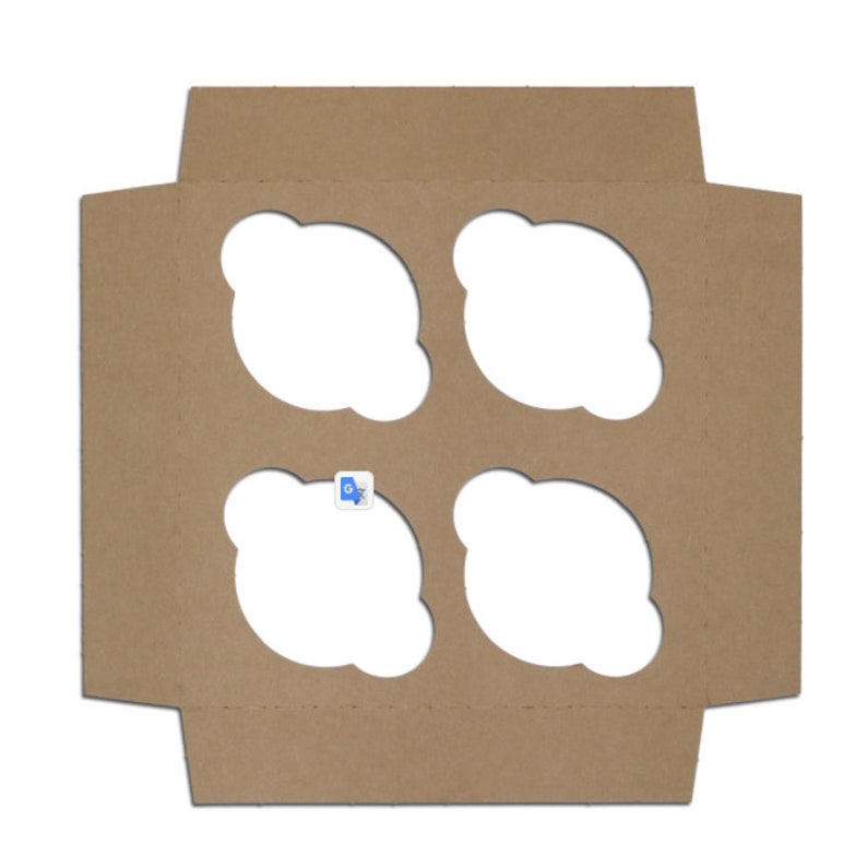 Cupcake Box Insert 4 Holes Template Fit 7x7 2 5 Etsy cupcake-box-insert-4-holes-template-fit-7x7-2-5-etsy